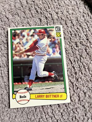 1982 Donruss Baseball Card #43 Larry Biittner Cincinnati Reds | eBay