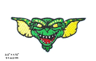 Gremlins Stripe Evil Gremlin Character Face Embroidered Iron On Patch ...