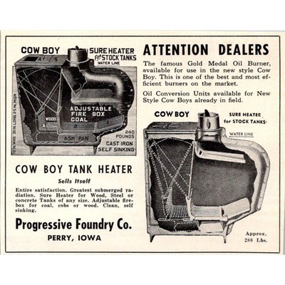 Progress Foundry Co. Gold Medal Oil Burner Heater Perry IA 1953 Ad SAI2 ...