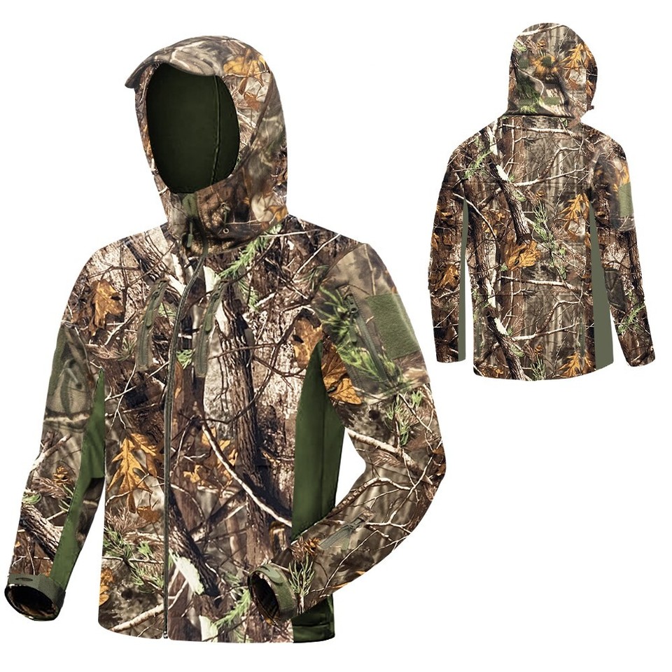 Camo Hunting Clothes for Men with warm Lining,Suit for Deer Duck Bow ...