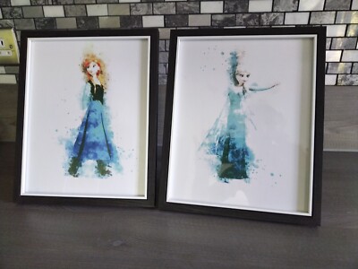 Framed Disney Frozen Arna And Elsa Gift Idea For Her, Nursery Art gift ...