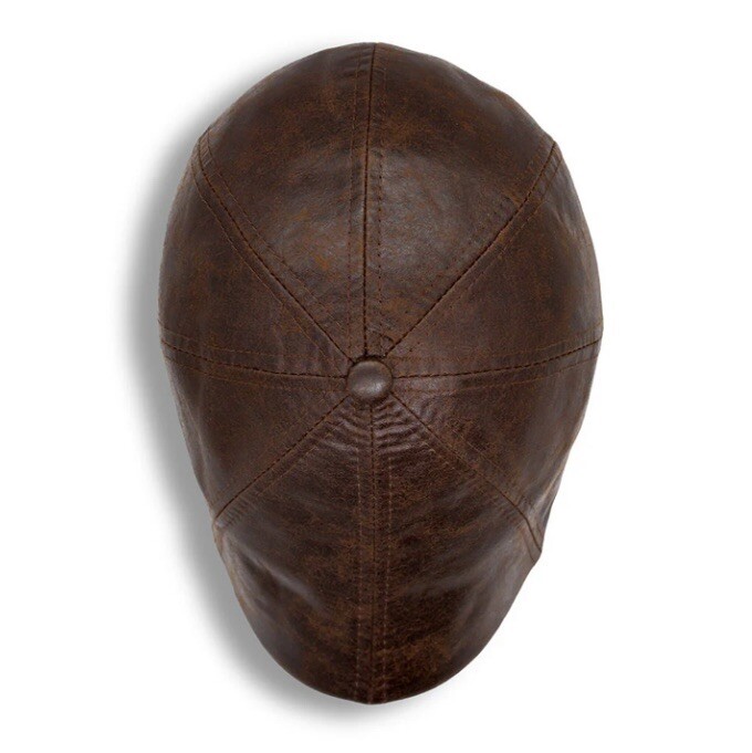 Boston Scally Company SCRAPYARD Brown Faux Leather Cap Size XL | eBay