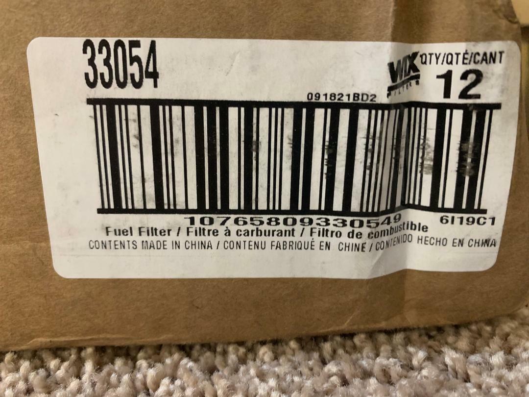 WIX 33054 - Fuel filter cross reference