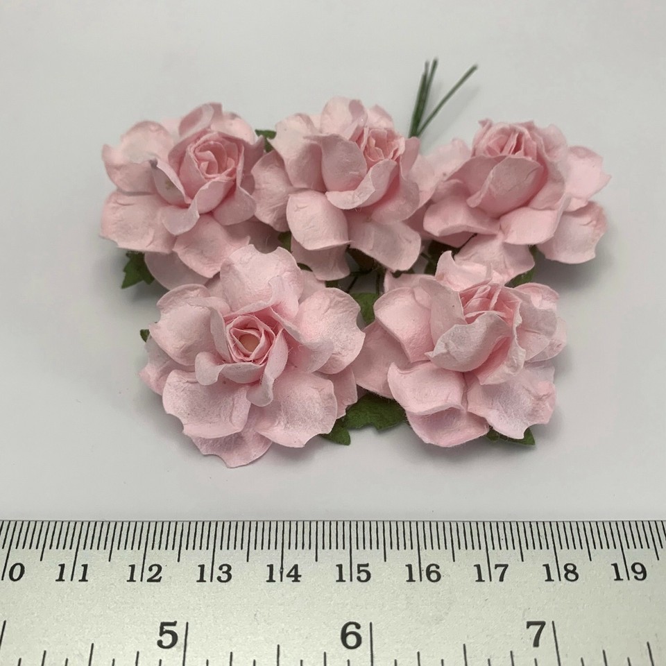 60 Mixed 1-1/2" of 12 Colors Paper Flower Wedding Scrapbook (TH/R21-Set ...