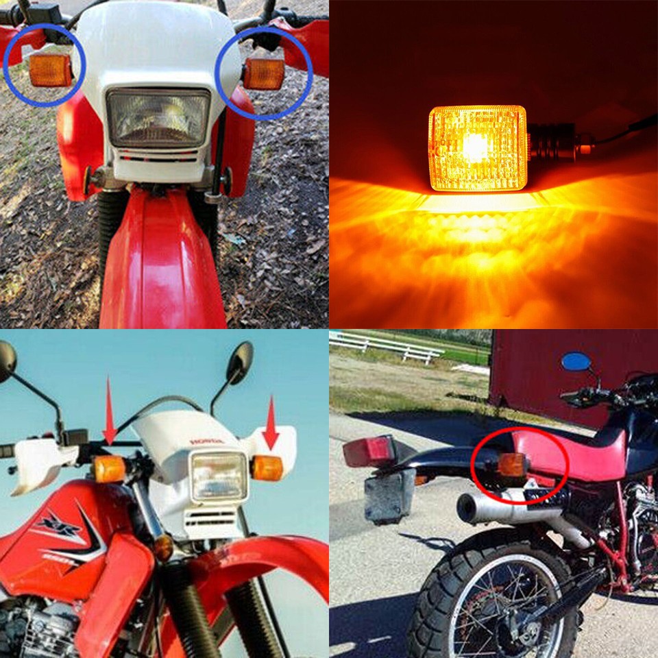 2X Rear Turn Signal Indicator Blinker Light For Honda XL250R XL350R ...