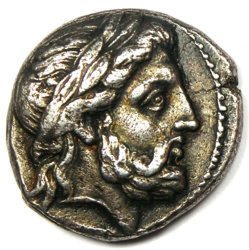 Philip II AR Tetradrachm Zeus Silver Greek Coin 359-336 BC - Good VF ...