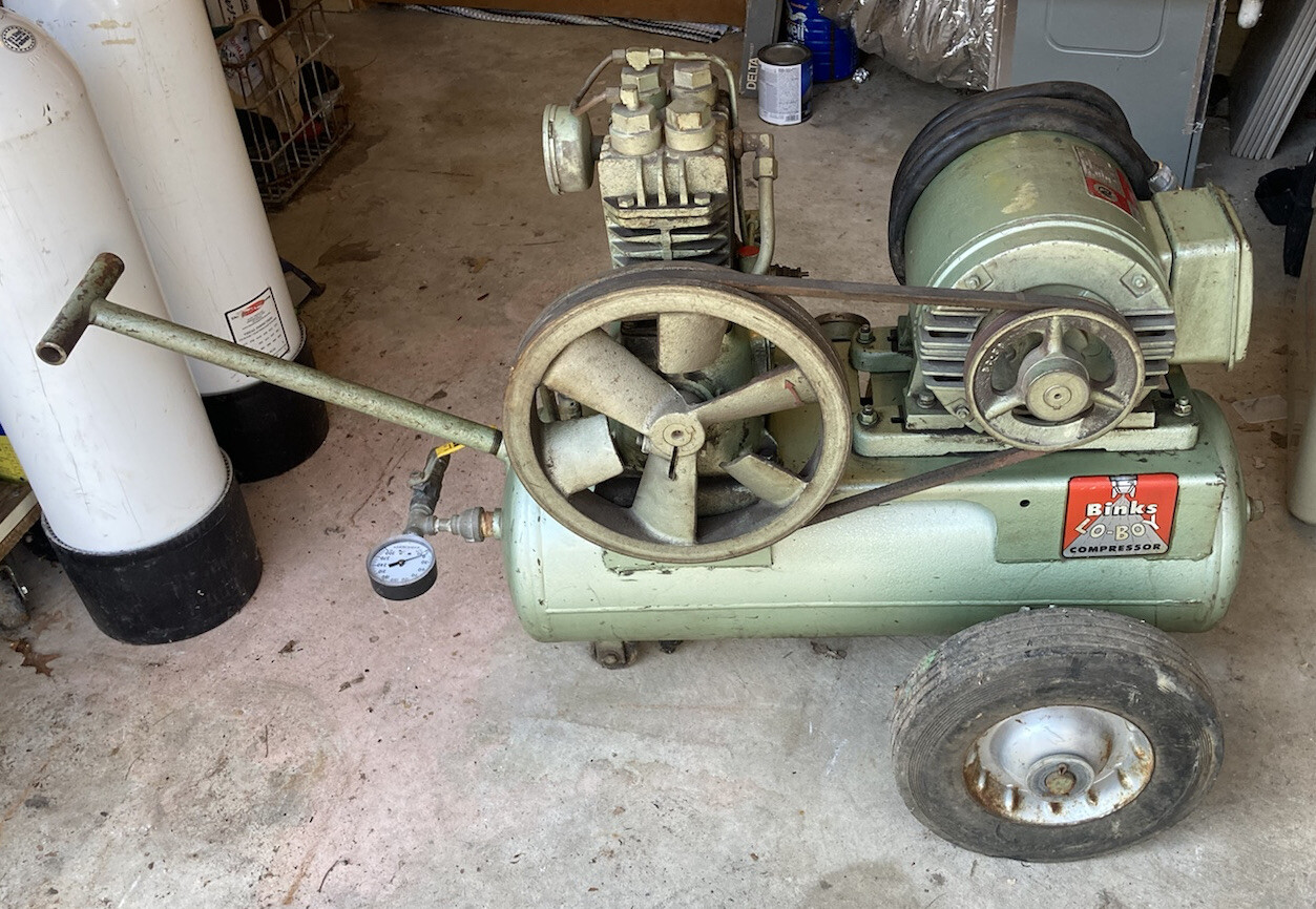 Binks / Quincy 210 Low Boy Auto Body Painting Continuous Run Air ...