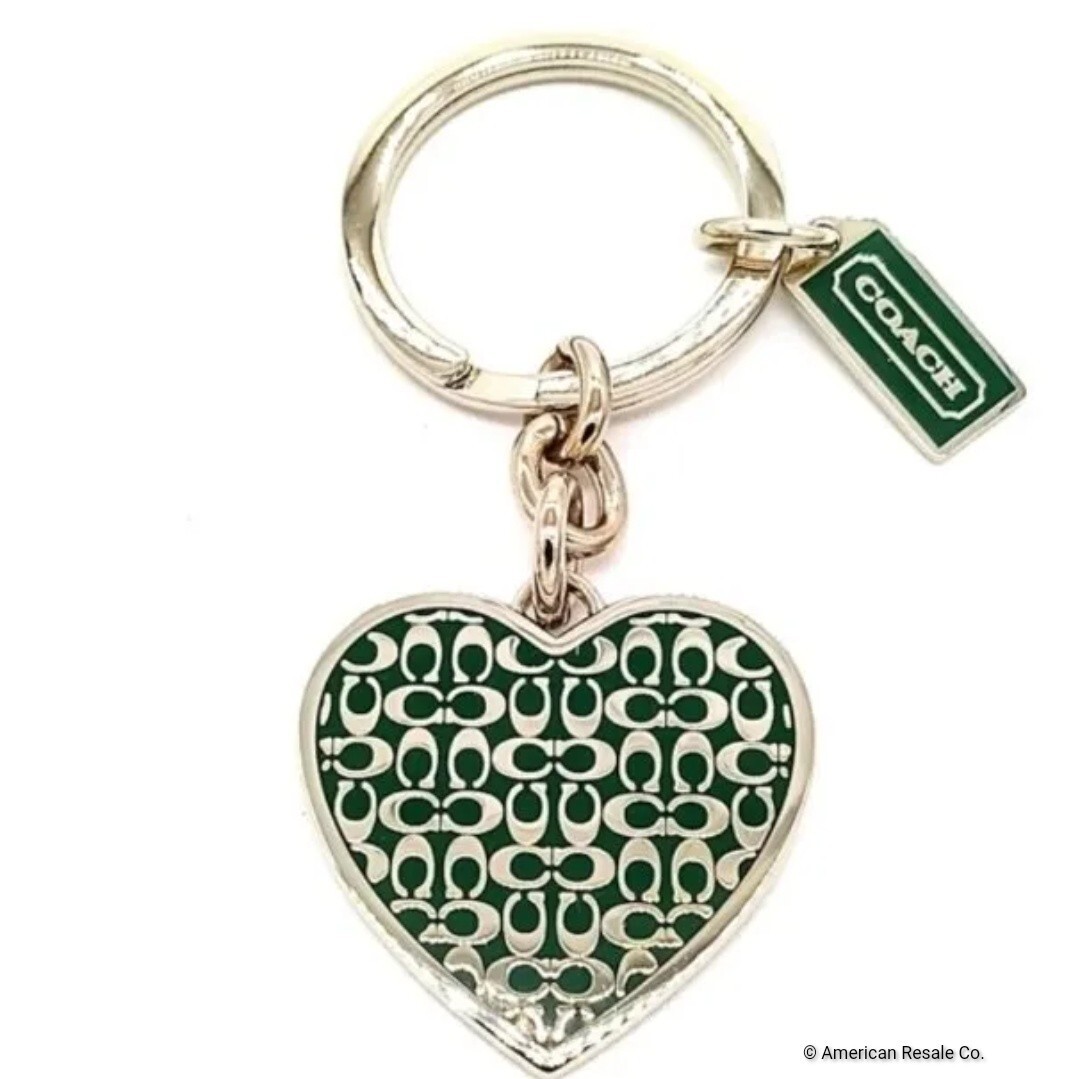 Coach Keychains Enamel Hearts