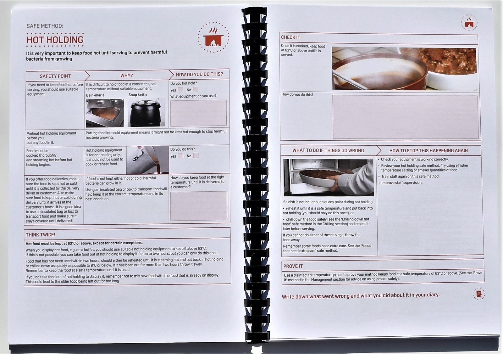 Safer Food Better Business 2025 SFBB + 24 Month Diary +Temp + 1 Sign ...