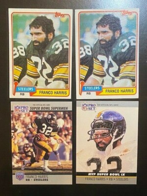 Franco Harris Football Cards Lot: HOF RB Steelers Classics+Rare SB MVP ...