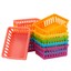 12Pcs 6 Colors Plastic Pen & Pencil Baskets Tray for Classroom ...