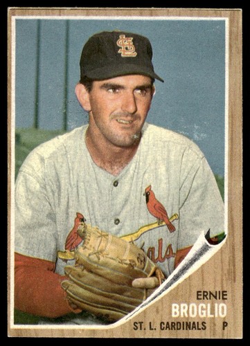 1962 Topps Ernie Broglio St. Louis Cardinals #507 | eBay