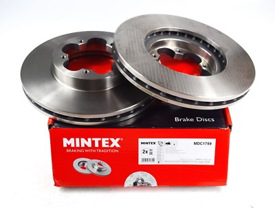 2X MINTEX FRONT DISC BRAKES MDC1759 FOR FORD TRANSIT TOURNEO 2.2 TDCi ...
