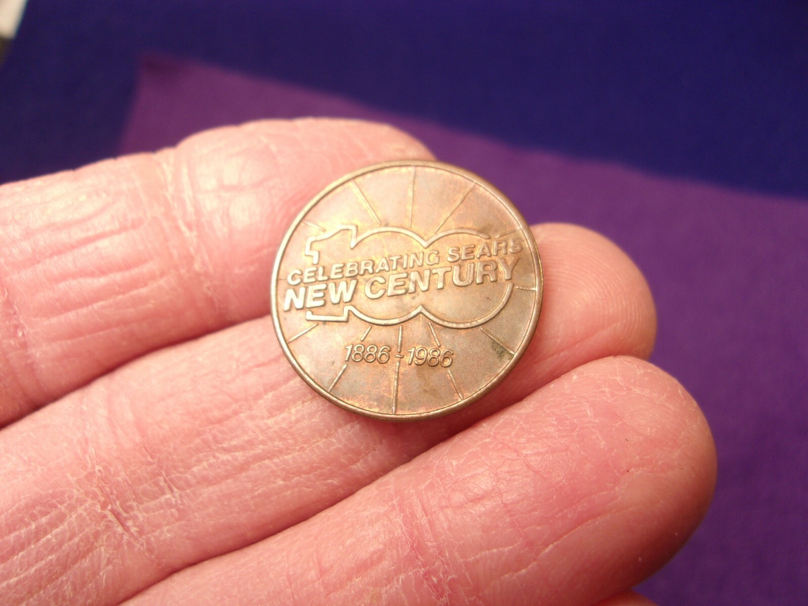 EXCELLENT VTG COPPER TOKEN, 1986 100yr CENTENNIAL, CELEBRATING SEARS ...