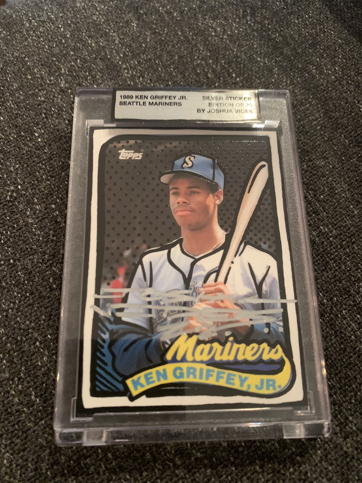 Topps Project 2020 Joshua Vides 1989 Ken Griffey Silver Auto 4/20 ...