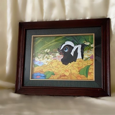 Disney skunk flower Bambi framed print home decor wall hanging | eBay