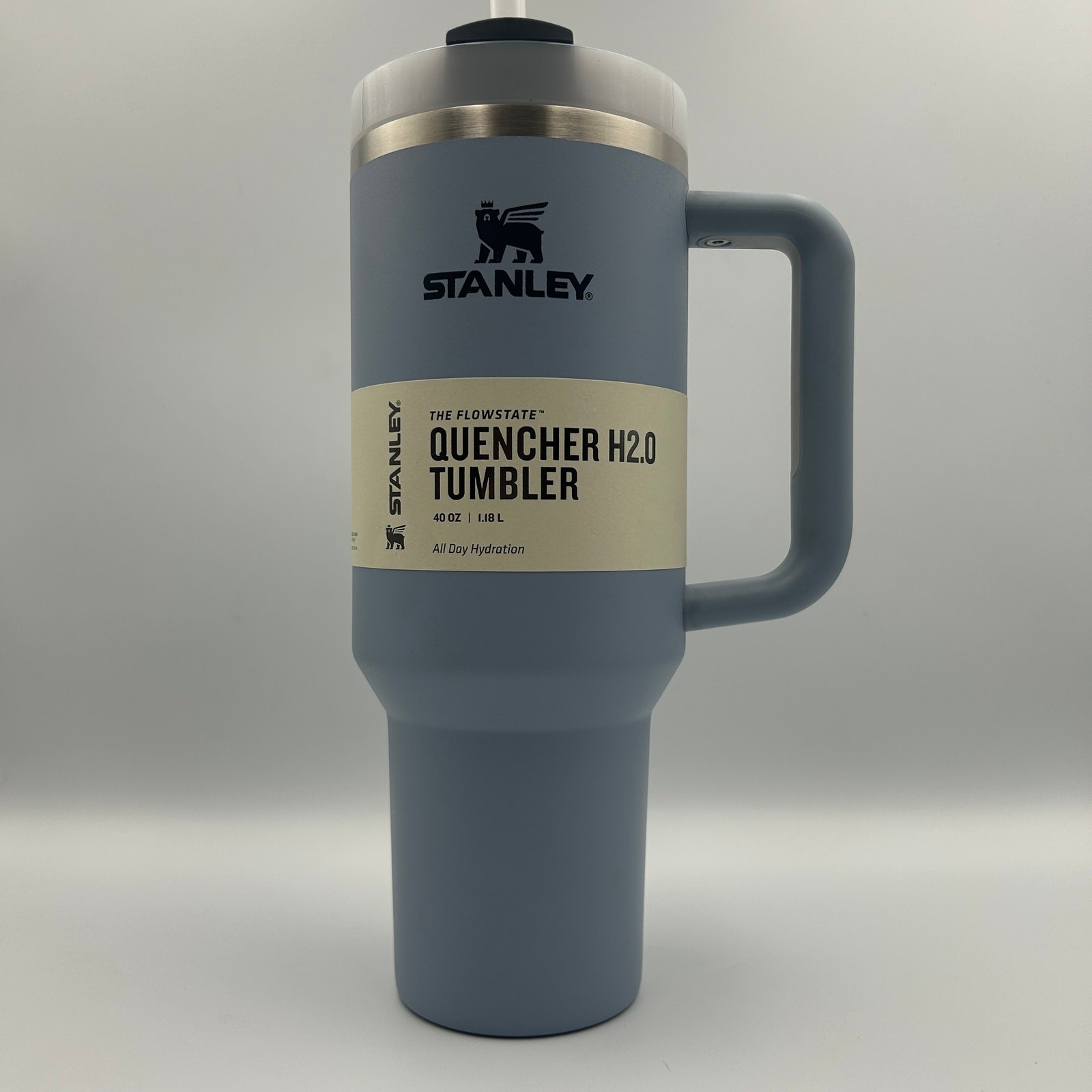 Stanley FlowState Quencher H2.0 Tumbler 40oz Chambray Blue Brand New