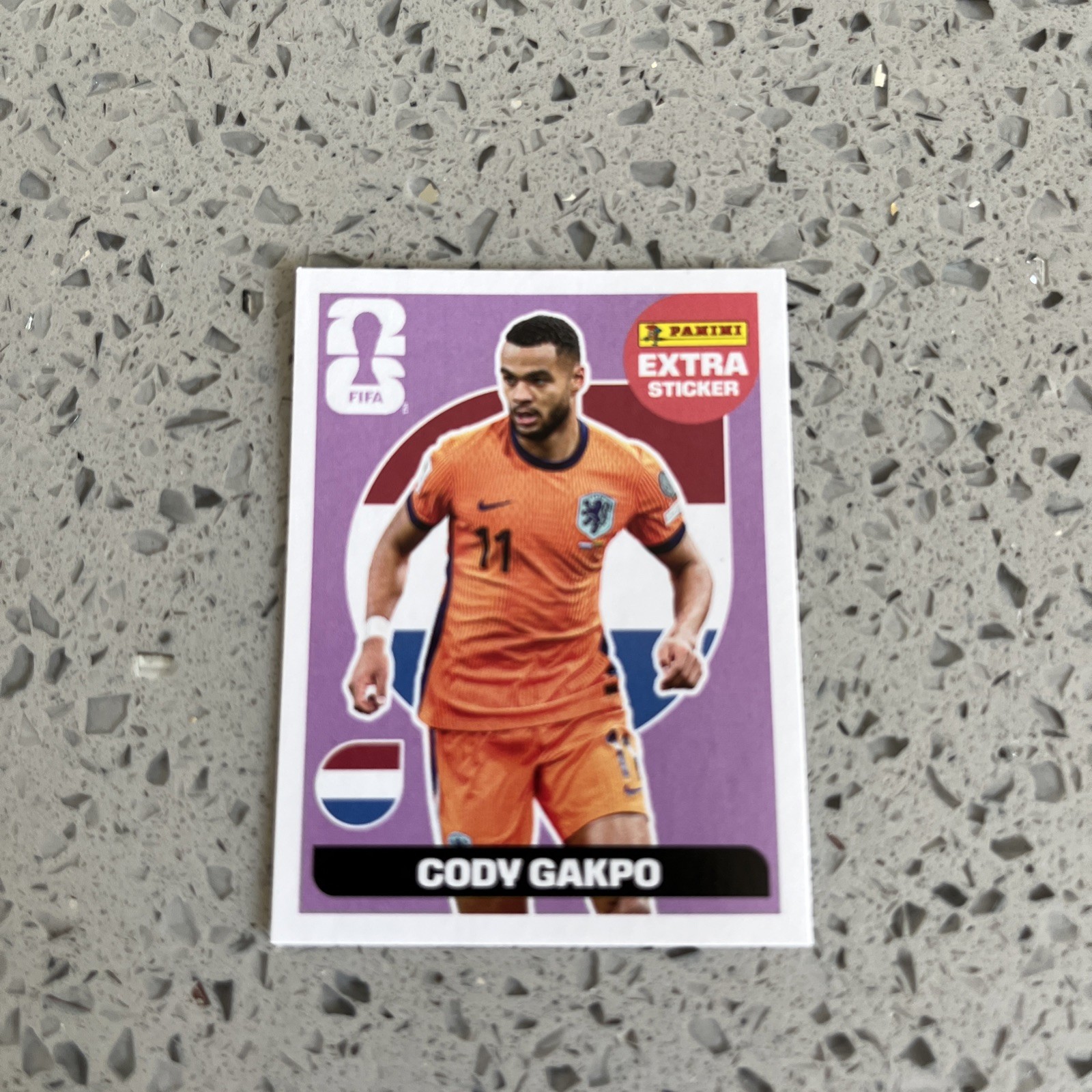 Purple Cody Gakpo Parallel Extra Sticker - Panini FIFA