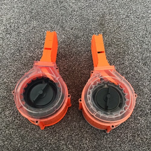 Nerf 25 Dart Ammo Orange Drums X2 Magazine Clip N Strike Elite Blaster ...