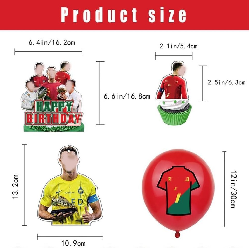 30PCS Football Star Birthday Party Decorations,Football Star Party ...