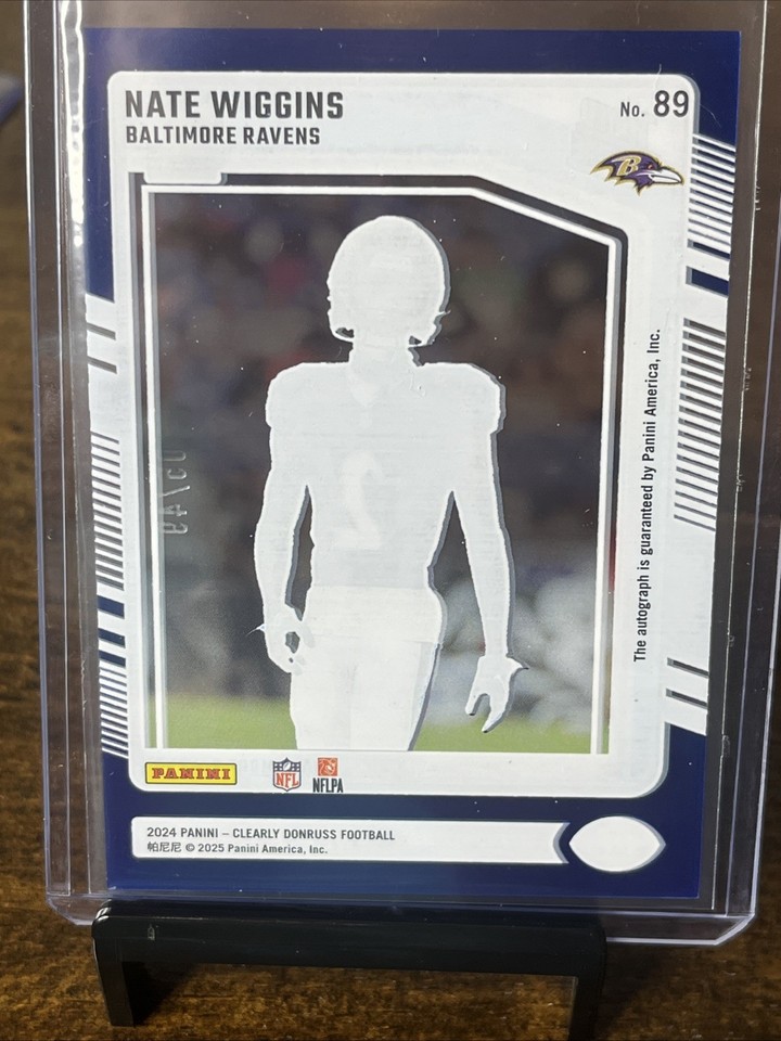 2024 Donruss Clearly & Panini Phoenix Nate Wiggins Auto 2 Card Lot ...