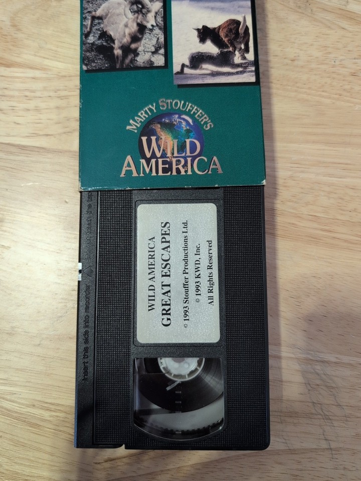 Marty Stouffer's Wild America | Great Escapes | VHS 1994 | eBay