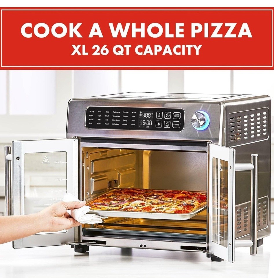 Emeril Lagasse Dual Zone 360 Air Fryer Oven Combo with French Door, 25 ...