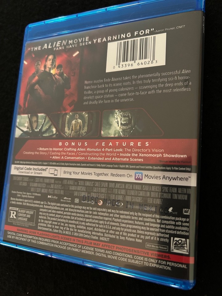 Alien: Romulus (Blu-ray + Digital) with Slipcover | eBay