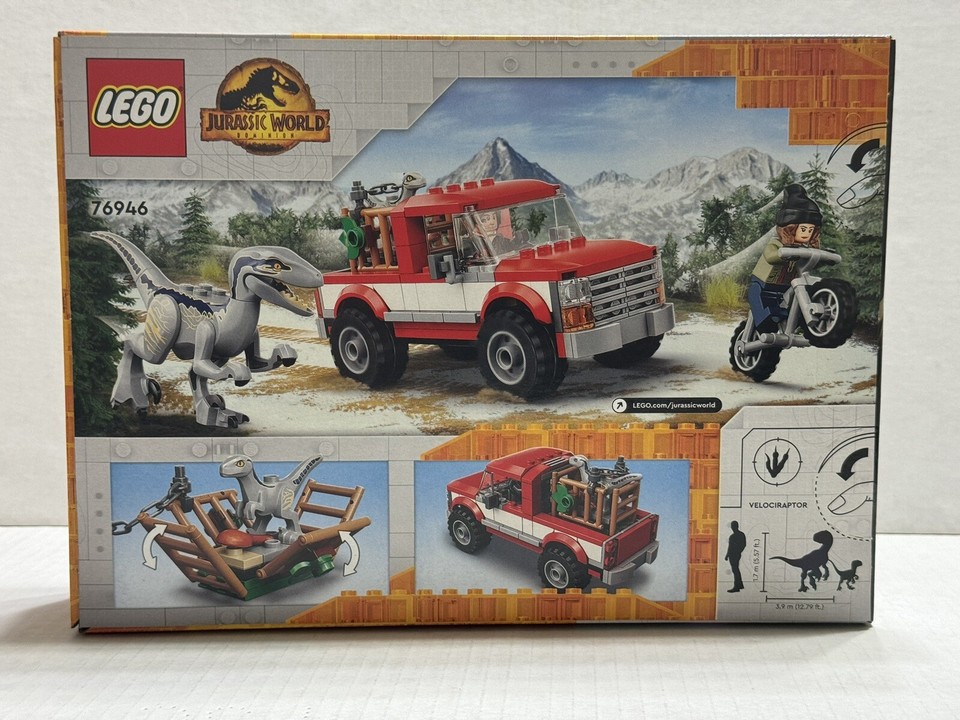LEGO 76946 Jurassic World Blue & Beta Velociraptor Capture 181 pcs New ...