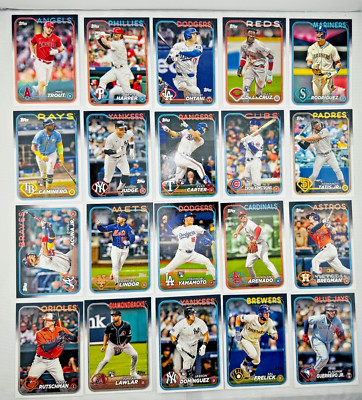 2024 Topps Flagship Collection COMPLETE COMPANION CARD SET (CTC1-CTC20 ...