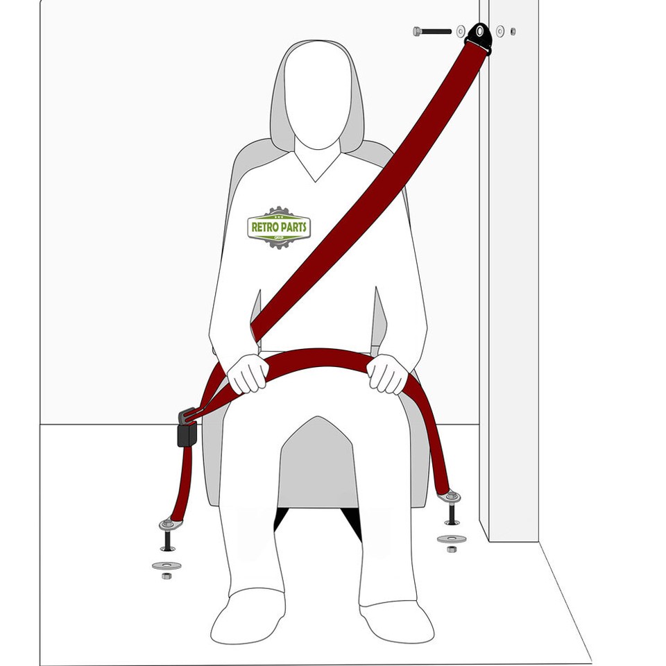Avant Statique Siège Ceinture pour Austin Healey 3000 Mk1 BJ7 Convertible | eBay