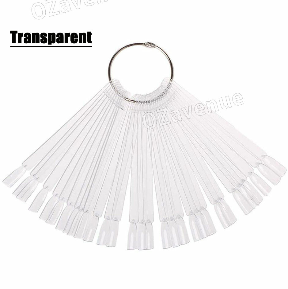 50 100 Nail Swatches False Display Nail Art Fan Wheel Polish Practice ...
