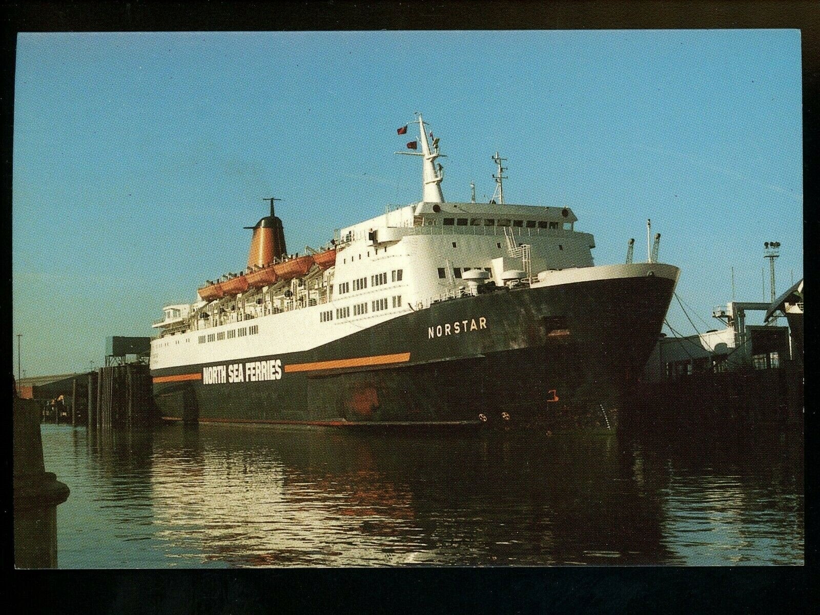 Ship postcard Chantry Classics Chrome S4 M V Norstar King George Dock ...