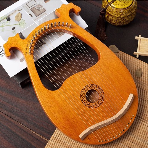 lyre harp 16 strings solid mahogany string instrument | eBay Australia