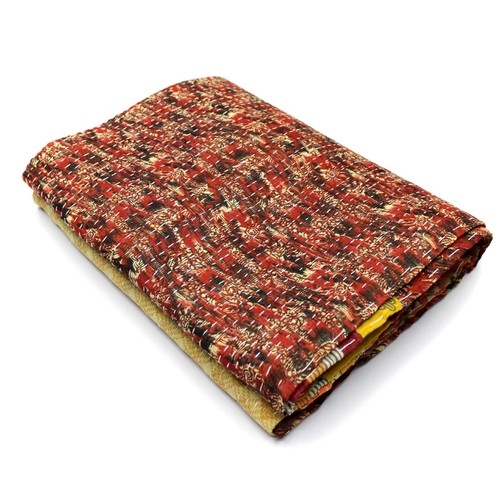 Vintage Kantha Quilt Indian Handmade Cotton Counterpane Blanket Throw ...