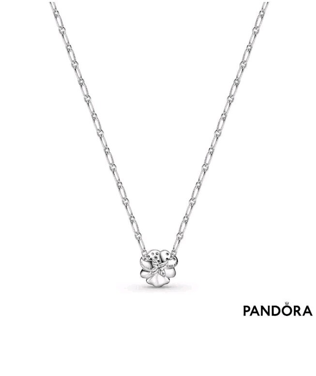 New Genuine Pandora Sterling Silver 925 Blue Pansy Flower Pendant ...