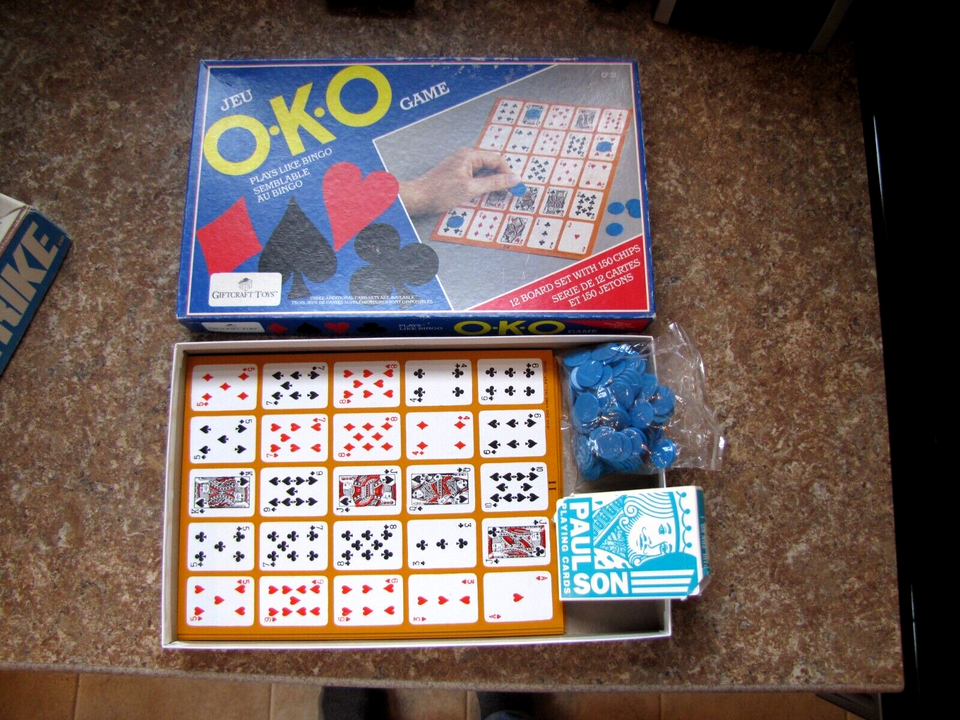 Vintage Chieftain O.K.O Bingo Card Game CP 22 Jeu OKO Game Complete | eBay