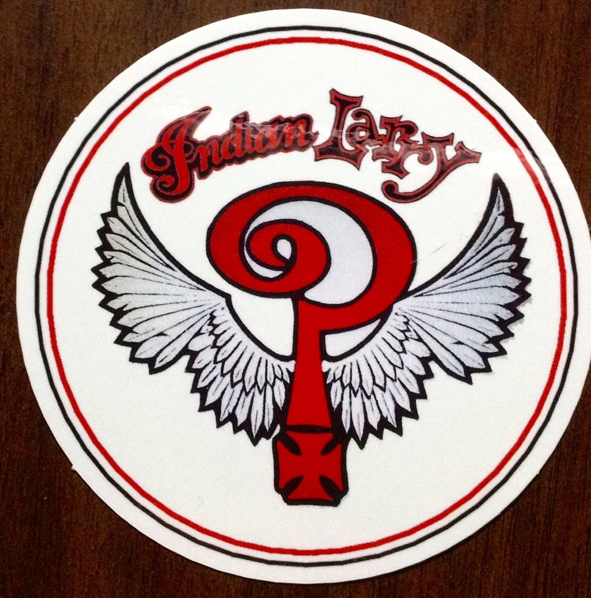 Indian Larry Question Mark Angel Wings Jacket Back Patch Biker