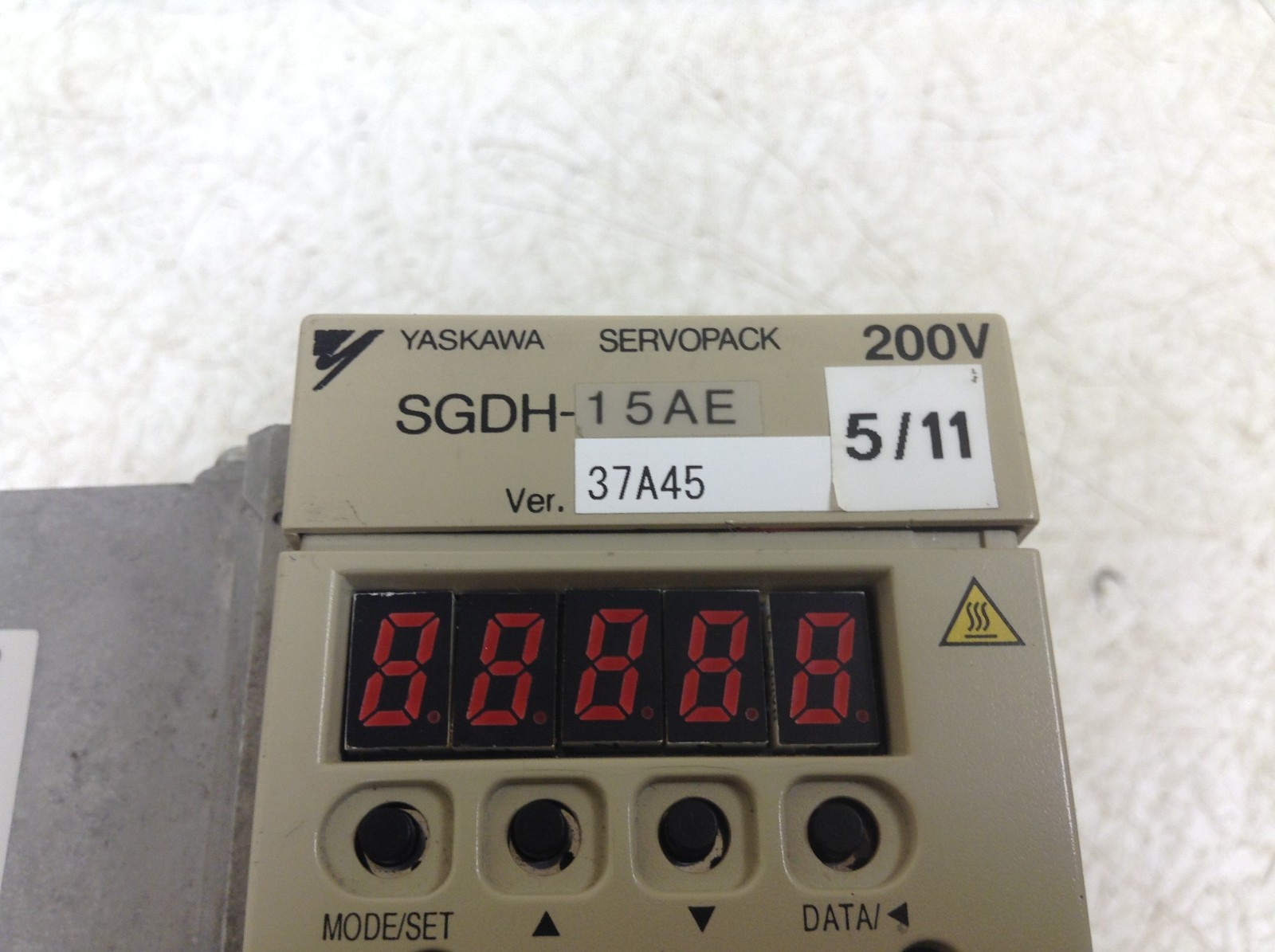 Yaskawa SGDH-15AE Ver 37A45 1.5 kW Servopack 200-230 V 3 Phase Input ...