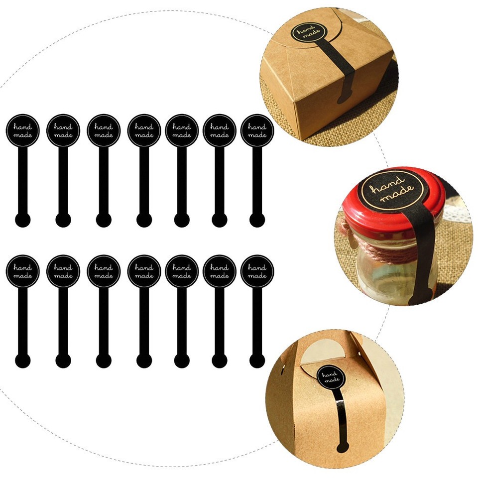 200 Pcs Adhesive Stickers Packaging Creative Baking Packing Label ...