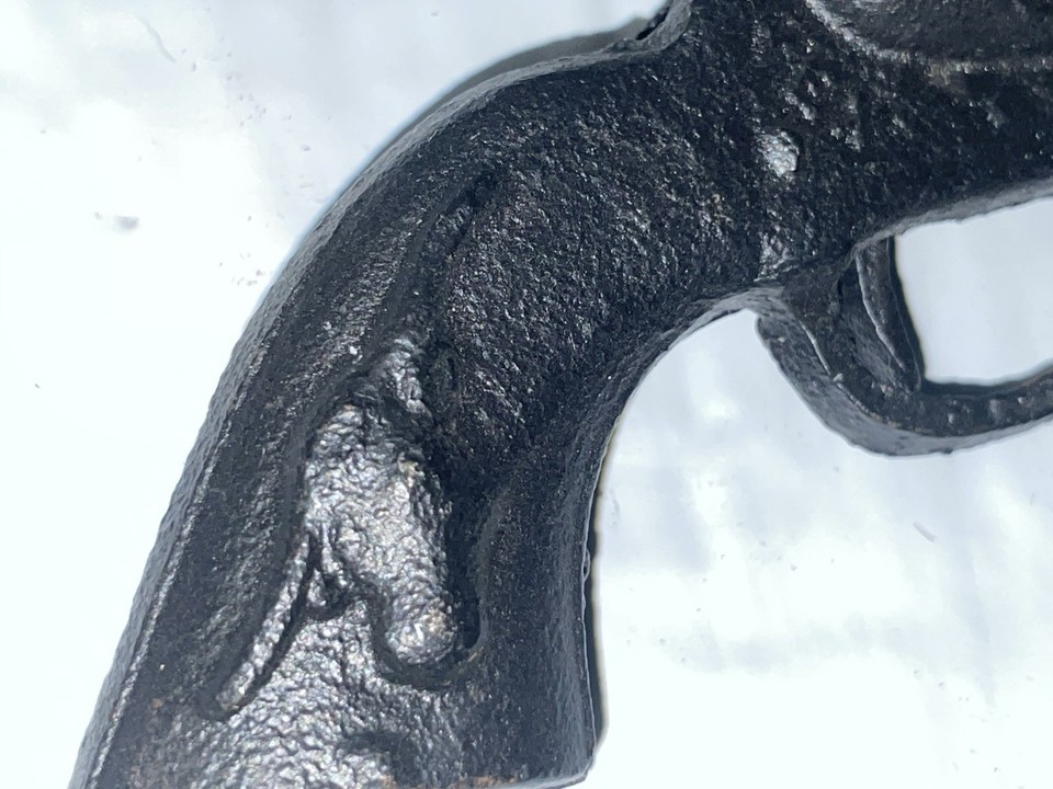 Vintage Cast Iron Hubley TEX Small Single Shot Revolver Toy Cap Gun | eBay