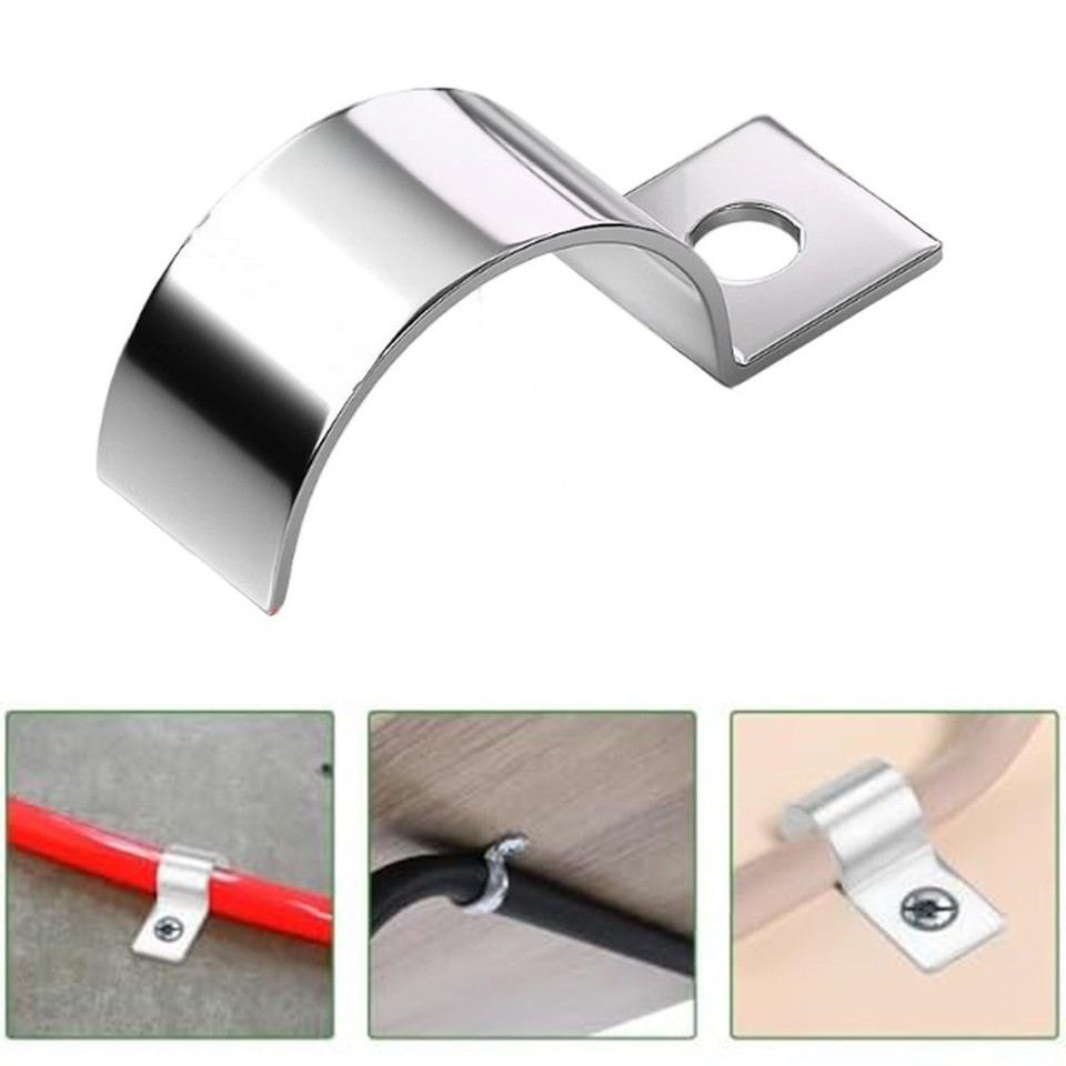 Fastening Clips Pipe Clamps 16mm Pipe Compatibility Space-saving ...
