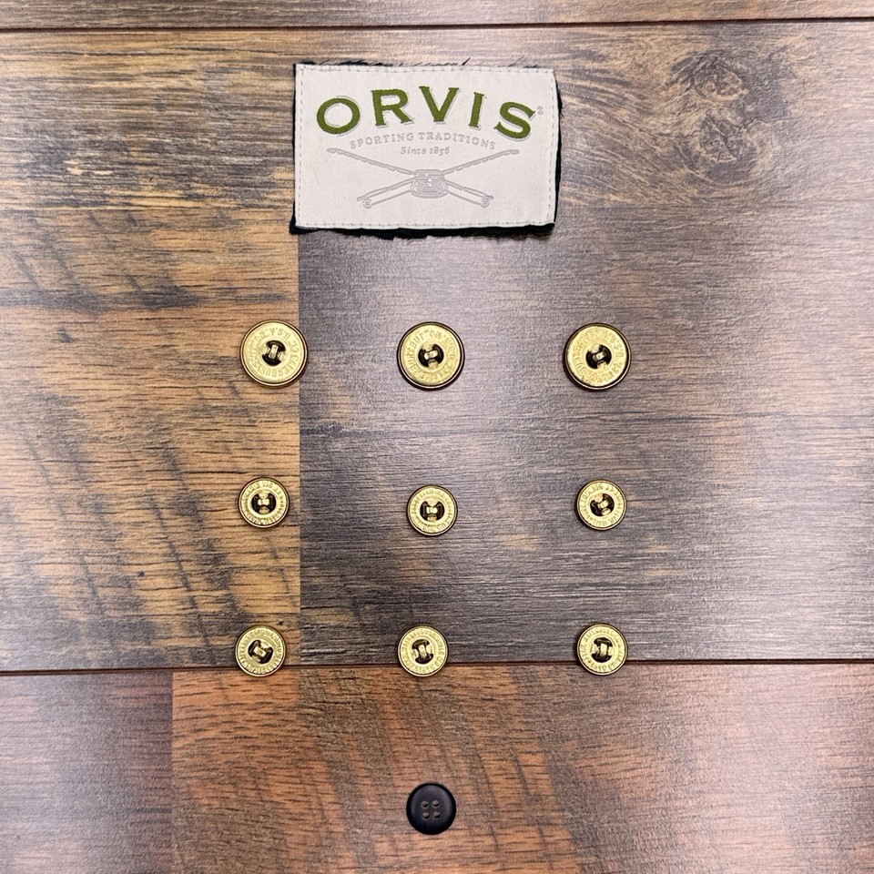 Orvis Gold Buttons Spare Replacement Suit Jacket Blazer Sport Coat | eBay