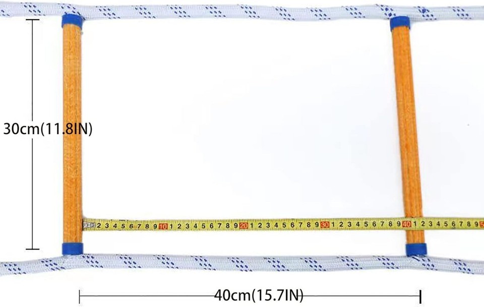 16ft Emergency Fire Escape Rope Flame Resistant Safety Evacuation ...