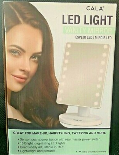 New CALA Led Light Vanity Mirror Great For Make-Up Hairstyling Tweezing ...