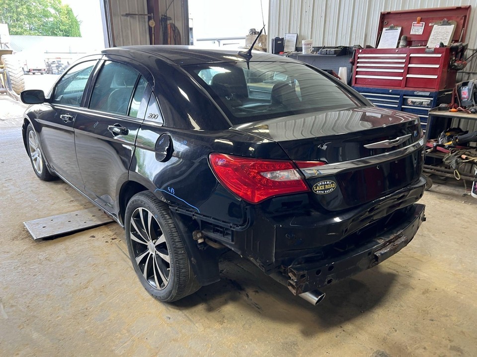 11-14 CHRYSLER 200 SEDAN DRIVER LEFT REAR SIDE POWER DOOR BLACK PAINT ...