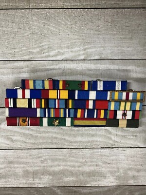Vintage USMC Military 5 Row & 19 Ribbon Rack Ribbon Stack | eBay
