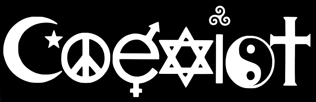 Coexist Religion Bumper Sticker
