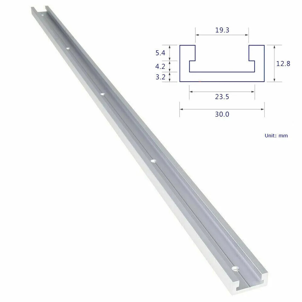 T Track T Slot Miter Track for table saw Miter Saw Aluminium 19 or 30mm ...