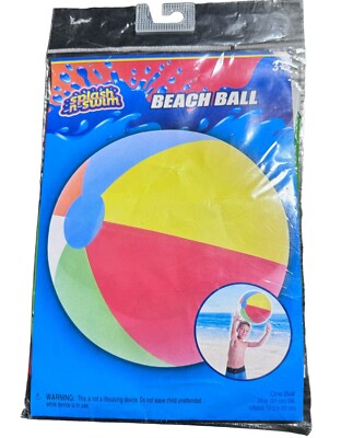 Splash N Swim Beach Ball Multi-Colored 20" Inflatable Pool Toy | eBay
